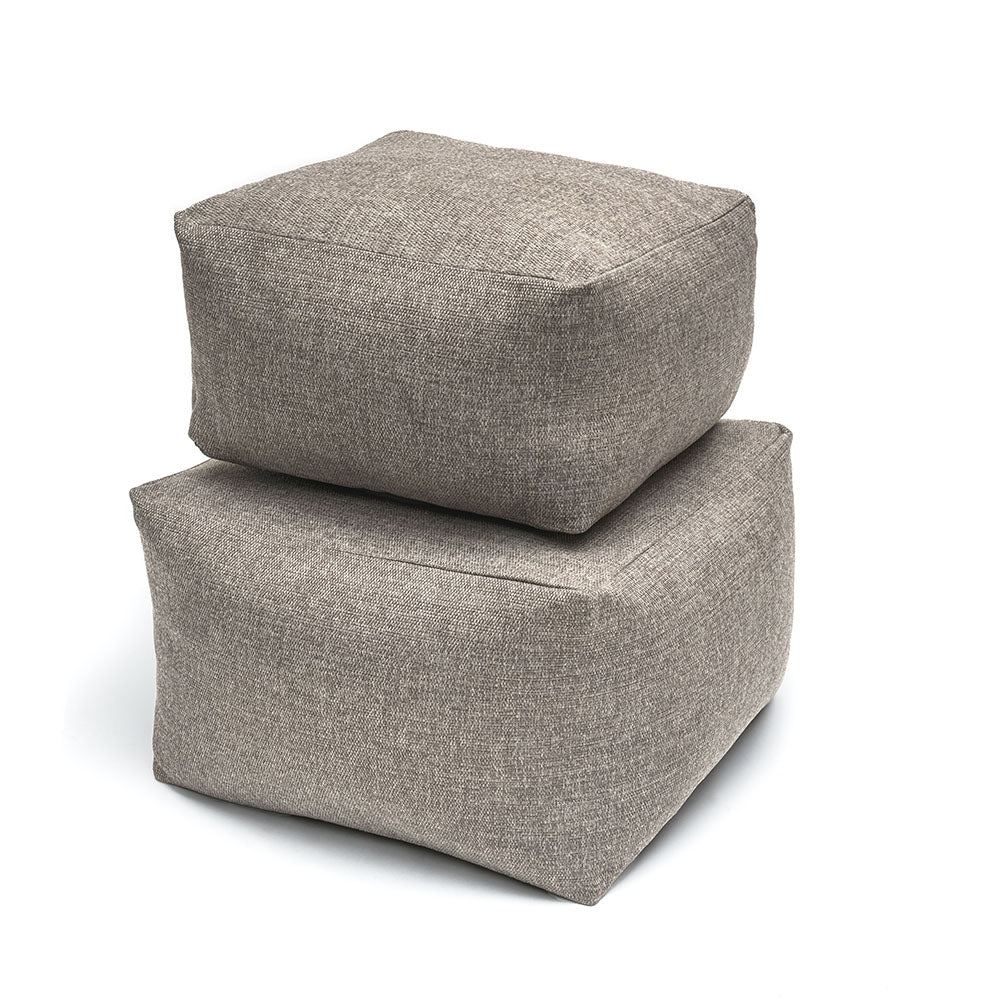 Square soft pouf small/large without piping – scheel-larsen