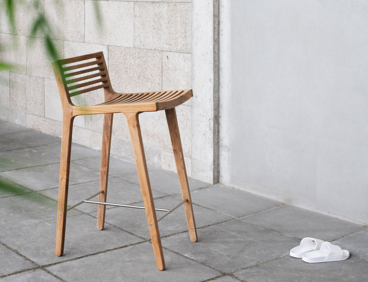 Udendørs RIB bar stol inkl. sand hynde - udstillingsmodel – scheel-larsen